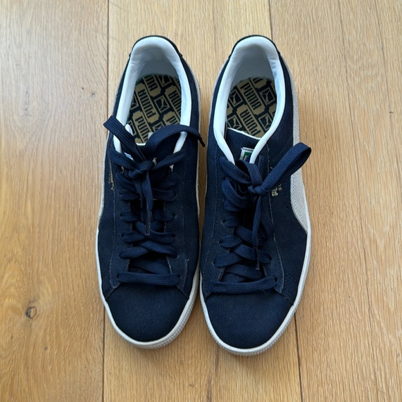 Puma | Shoes | Puma Suede Classic Mens Sneakers Navy Blue And Light ...